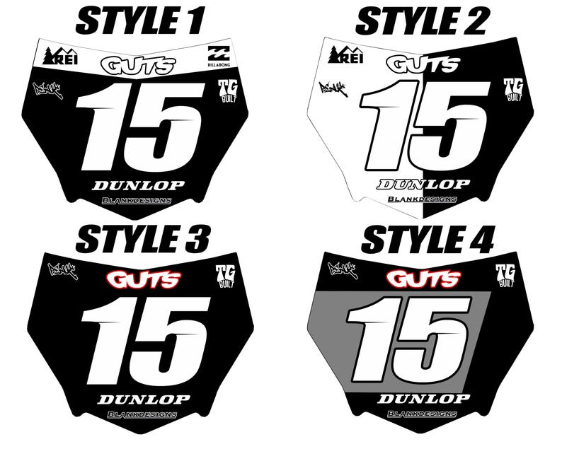 Custom Motocutz Plate Decals - Etsy