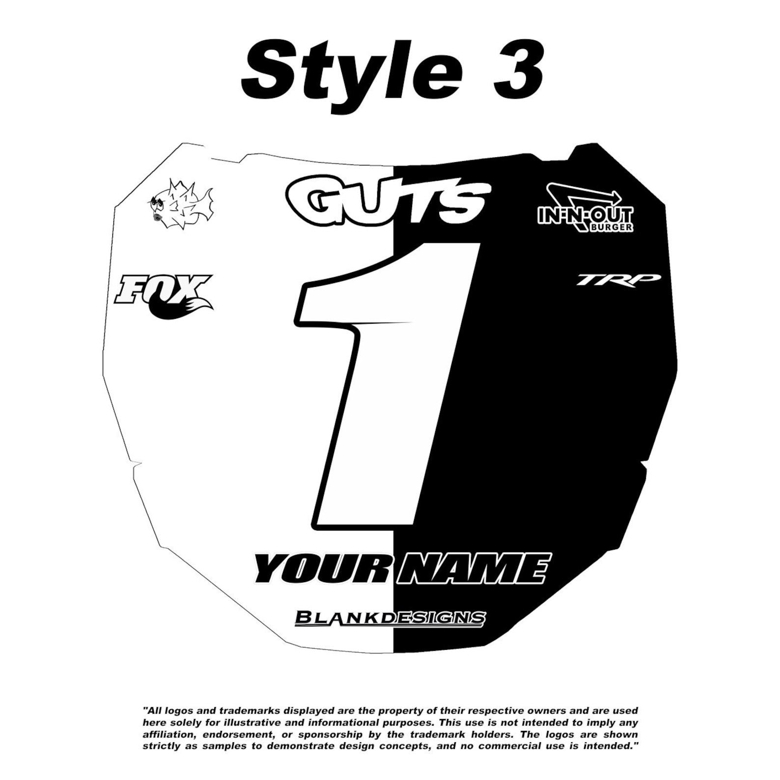 ODI / E-bike Custom Front Plate Decal - Etsy