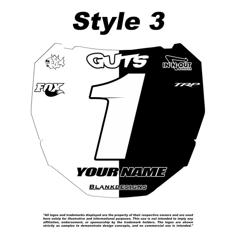 ODI / E-bike Custom Front Plate Decal - Etsy