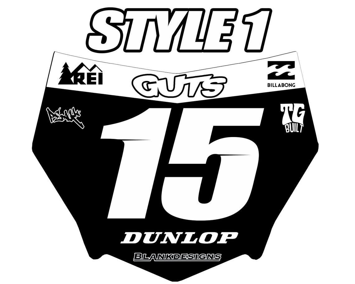 Custom Motocutz Plate Decals - Etsy