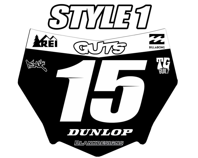 Custom Motocutz Plate Decals - Etsy