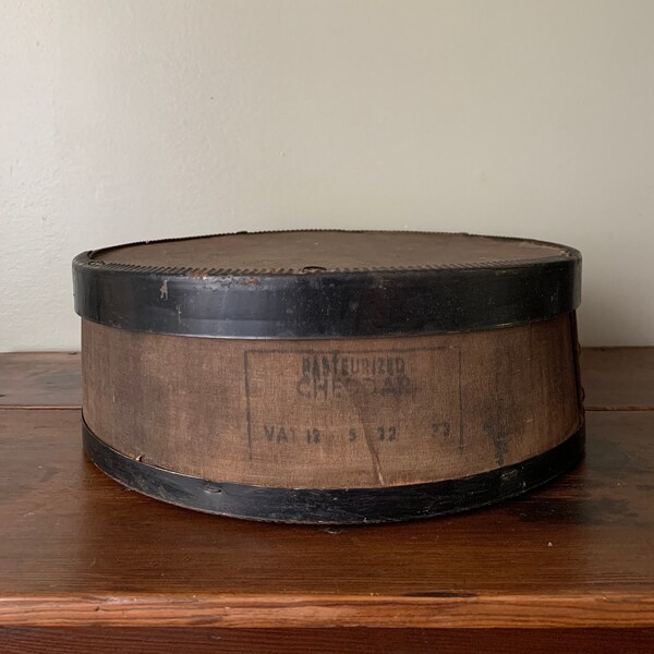 Antique Cheese Wheel Box - Etsy