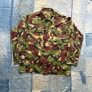 Vintage Belgian Military Camo Jacket / Lightweight Cotton Camouflage ...