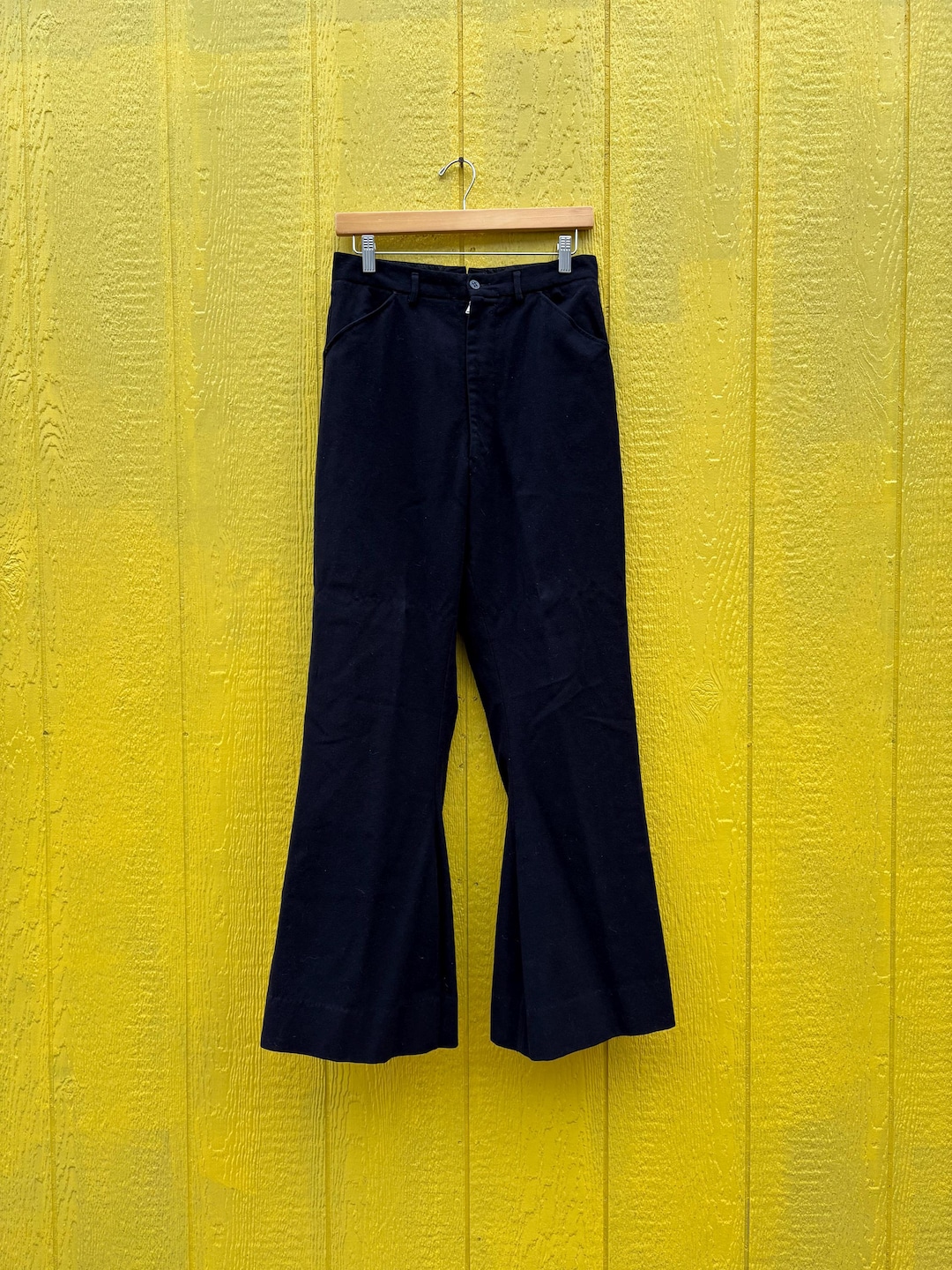 Vintage WWII Navy Blue Wool USN Bell Bottom Pants Waist 28" / 40's ...