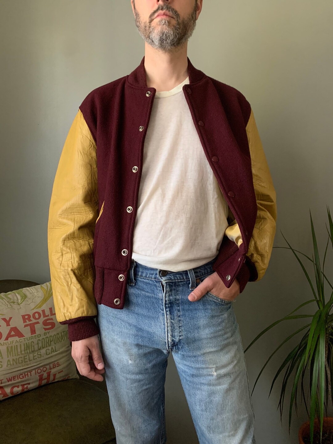 1960s Fred Sington Varsity Jacket / Vintage 60s Mustard and - Etsy Canada