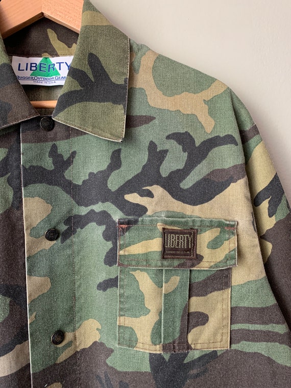 1990s Liberty Camo hunting Jacket / vintage 90's camo… - Gem