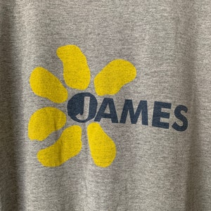 1990s James Band Ringer Tee / Vintage 90’s Brit Pop Music Concert ...