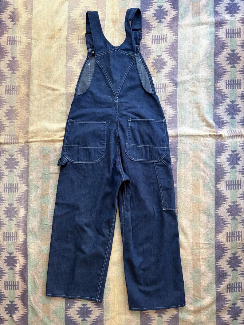 Vintage Sears Lightweight Denim Overalls Waist 28” / 70’s 1970s Dark ...