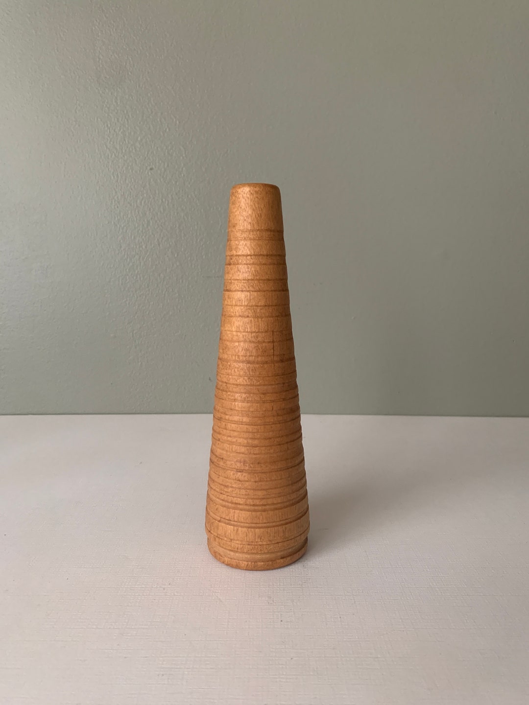 Vintage Tapered Cone Wooden Spool / Antique - Etsy