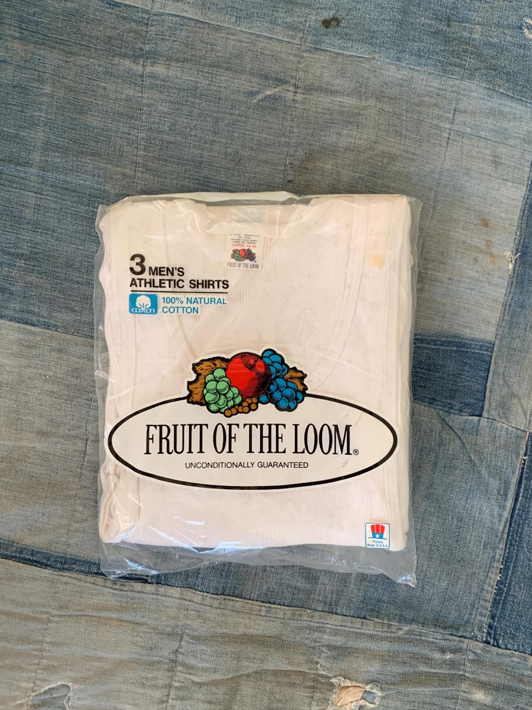 1980s Fruit of the Loom 3 Pack Ribbed Tank Tops / Vintage 80’s FOTL ...