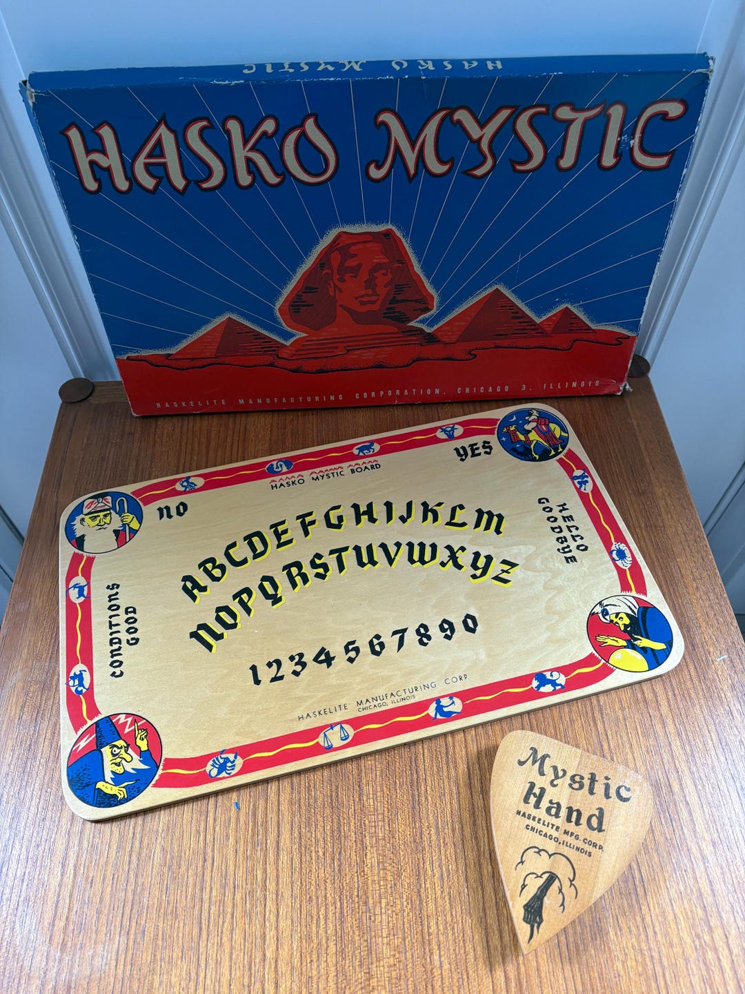 Vintage 1940s Hasko Mystic Ouija Board Complete With Planchette and Box - Etsy