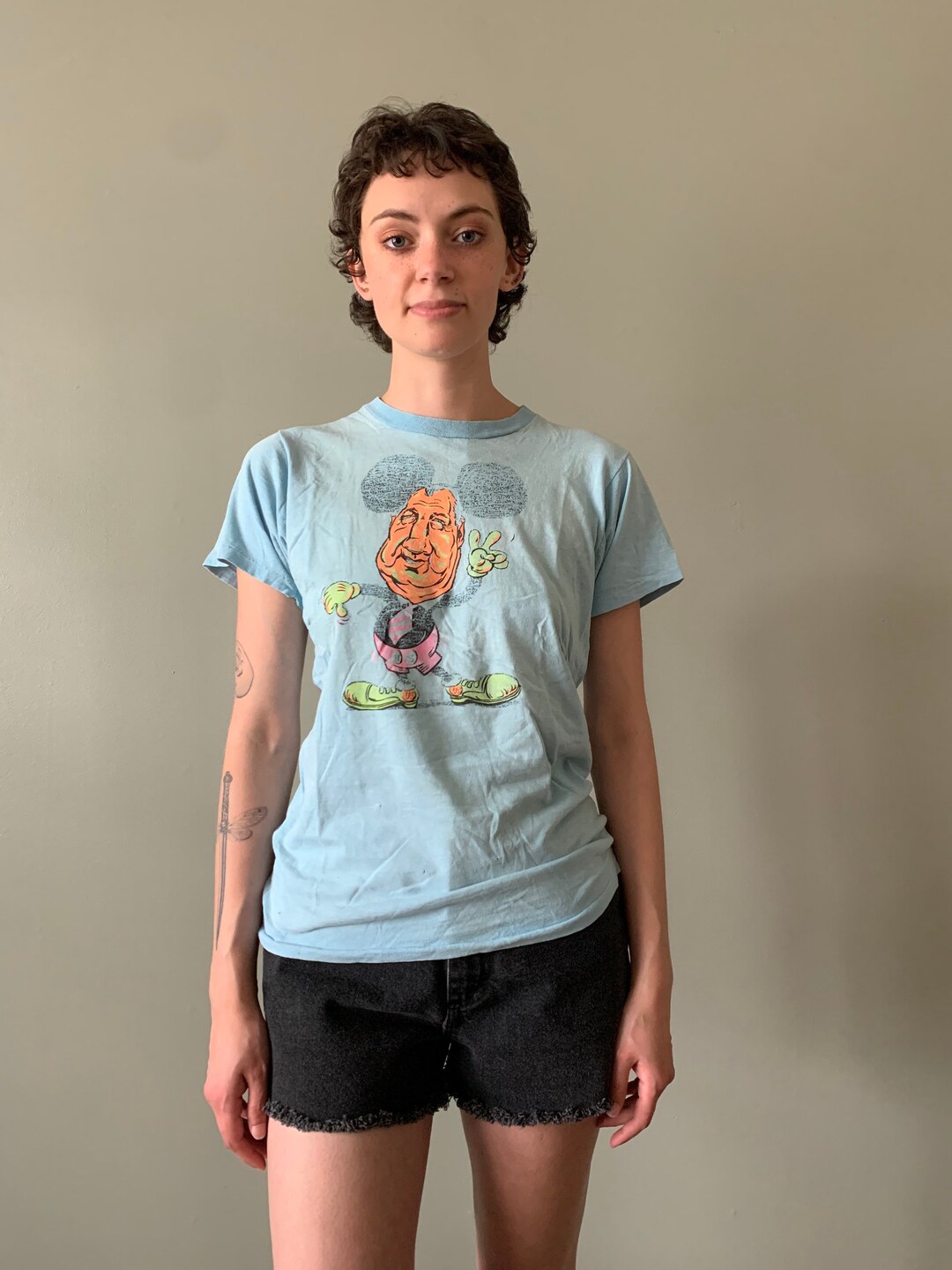 Early 1970s Spiro Agnew Mickey Mouse Pop Art Tee / Vintage - Etsy