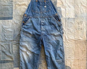 1940s-1950s Sears Blue Gem Denim Overalls / Vintage 40's 1940s-1950s Sears Blue Gem Denim Overalls / Vintage 40's