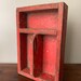 Antique Primitive Red Box Tray Caddy / Vintage 1930's 1940's Distressed ...
