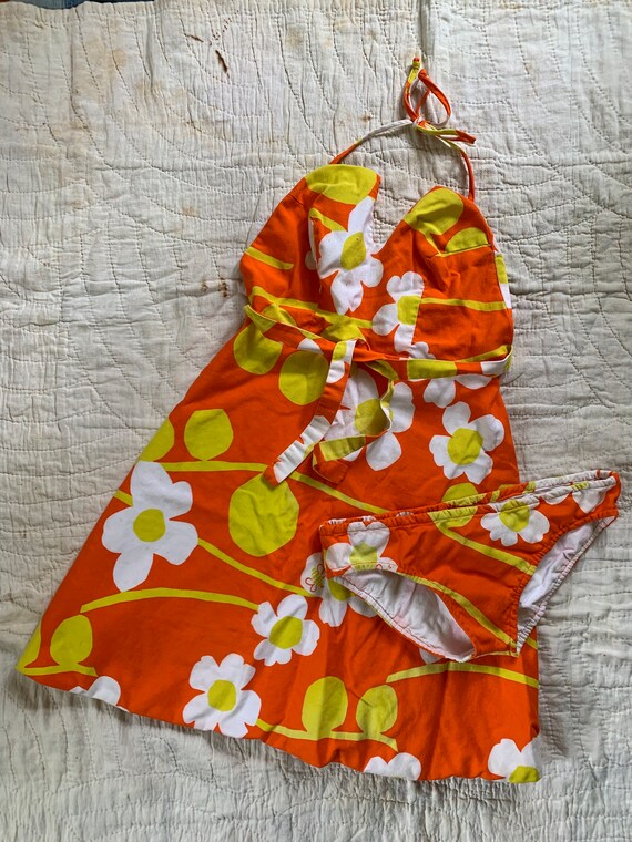 1960s Baba Kea Flower Power Beach Set / vintage 60’s … - Gem