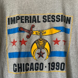 1990 Imperial Session Chicago Shriner Tee / Vintage 90's 1990s Heather ...