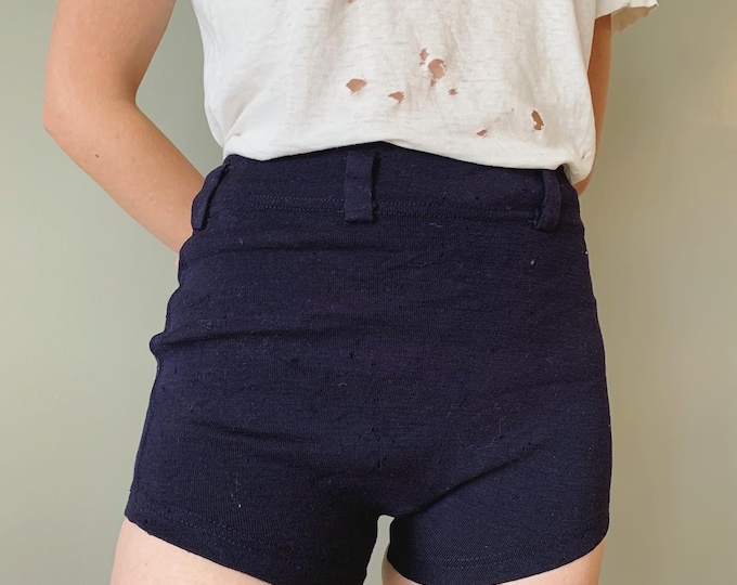 1940s WWII US Navy Wool Swim Trunks / Vintage Antique Military Navy ...