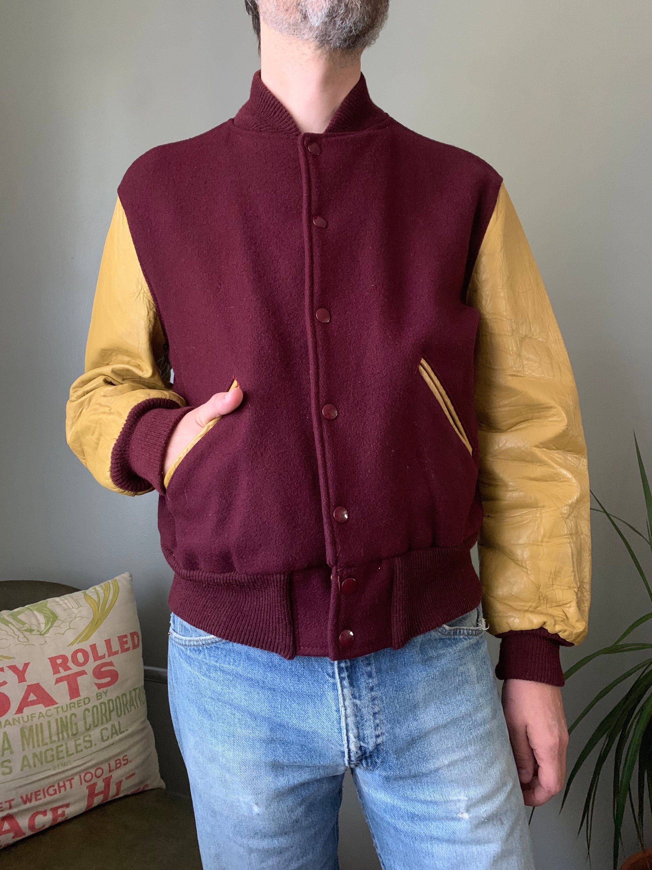 1960s Fred Sington Varsity Jacket / Vintage 60s Mustard and - Etsy Canada
