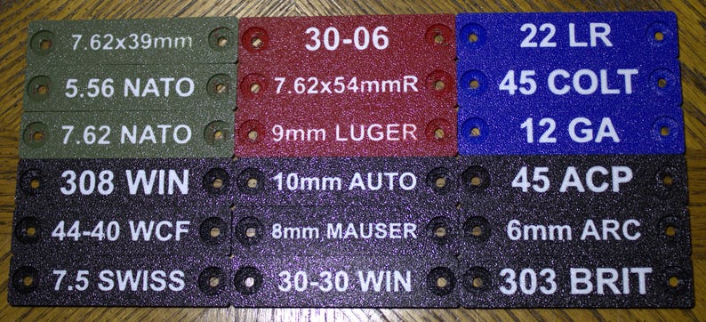 Caliber Name Plate - Etsy