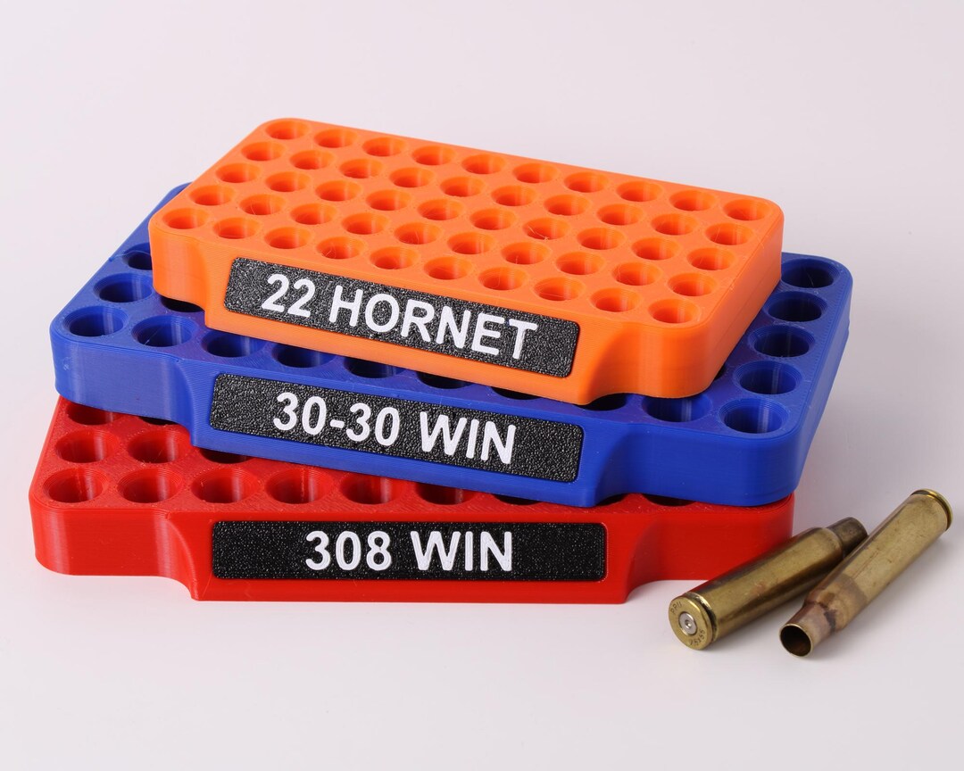 Ammo Reloading Tray | 25, 50, or 100-round Reloading Block W/ Custom ...