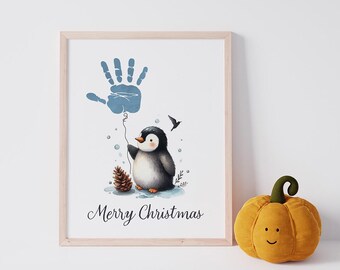 Handprint Christmas Artwork – DIY Squirrel Design for Kids, Gift Idea ...