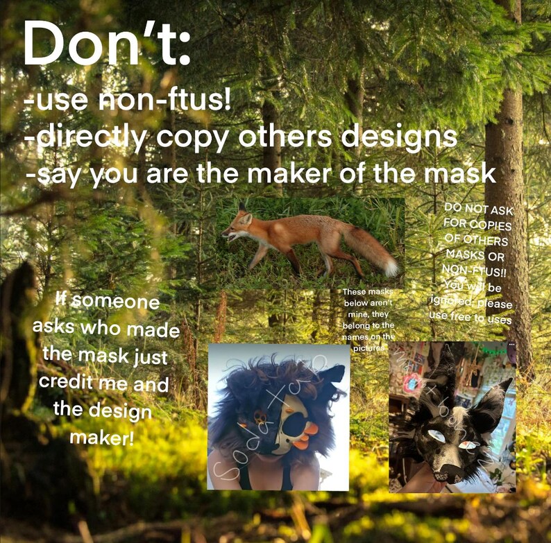 Therian Muzzle Mask Commissions 1! - Etsy
