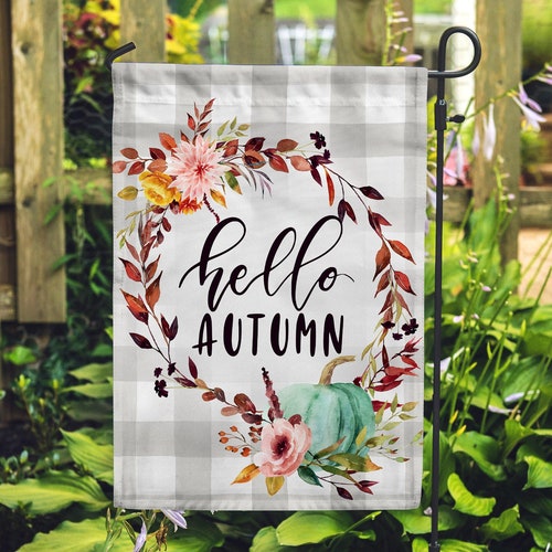 Personalized Pumpkin Fall Harvest Home Garden Flag Mom - Etsy