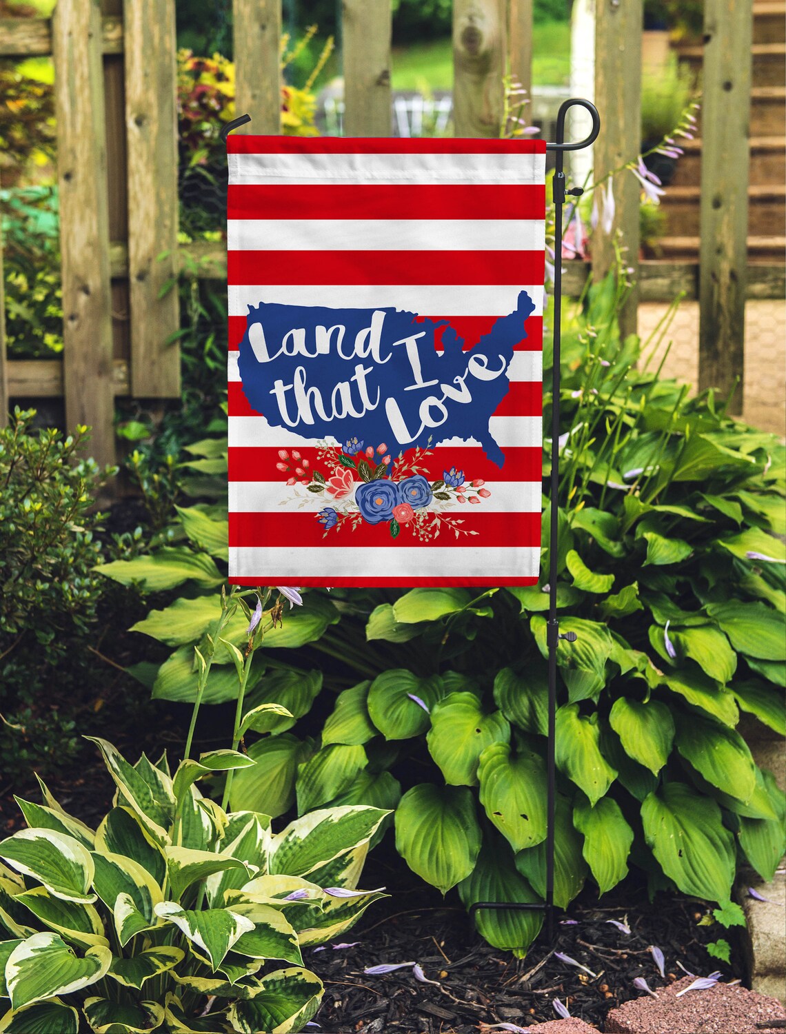 Land I Love Home & Garden Flag Patriotic Flags - Etsy