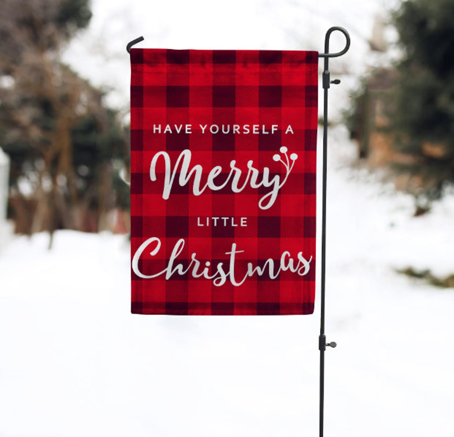 Merry Little Christmas Holiday Garden Flag 12.5x18 - Etsy