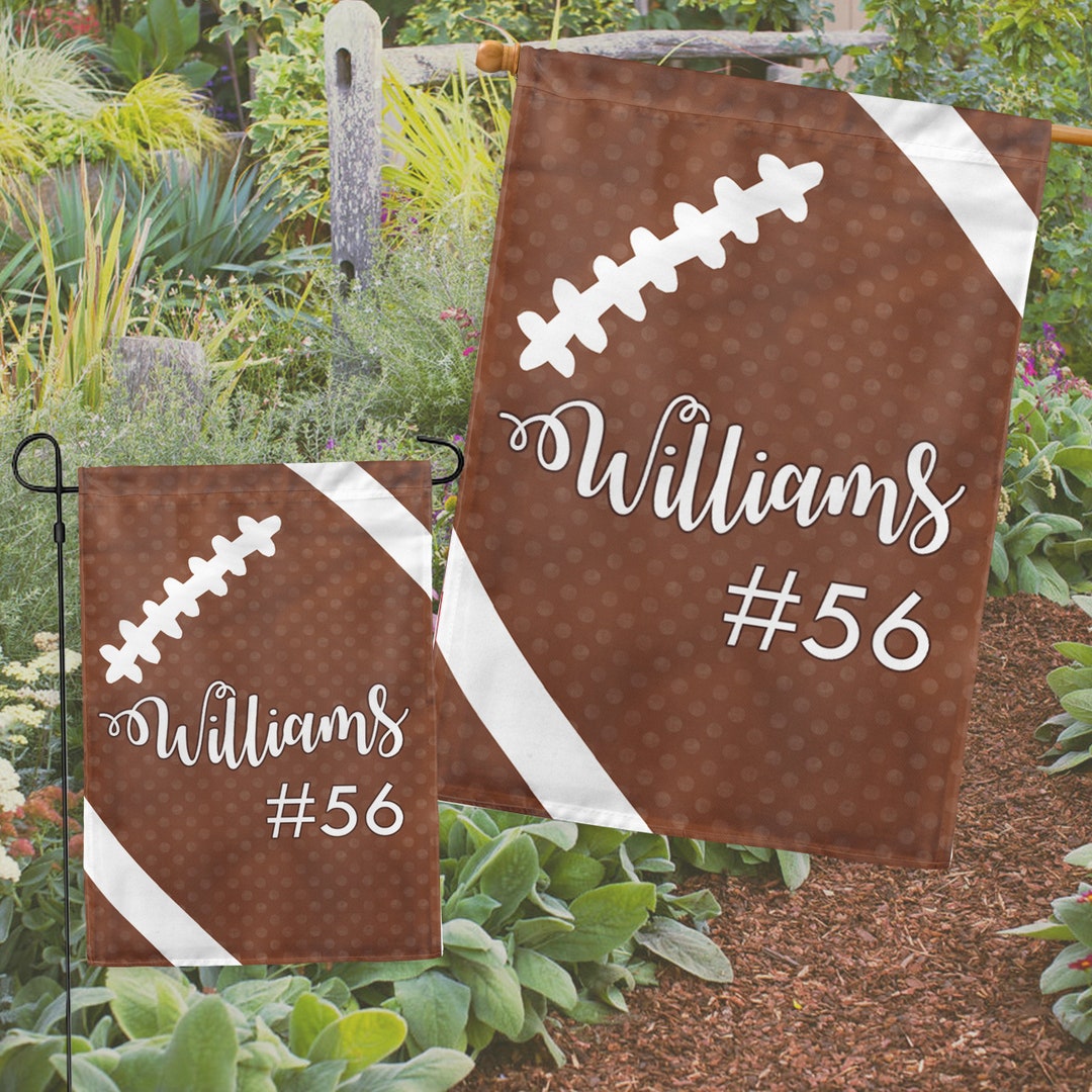 Football Team Sports Garden Flag, Custom Garden House Flag, Outdoor ...