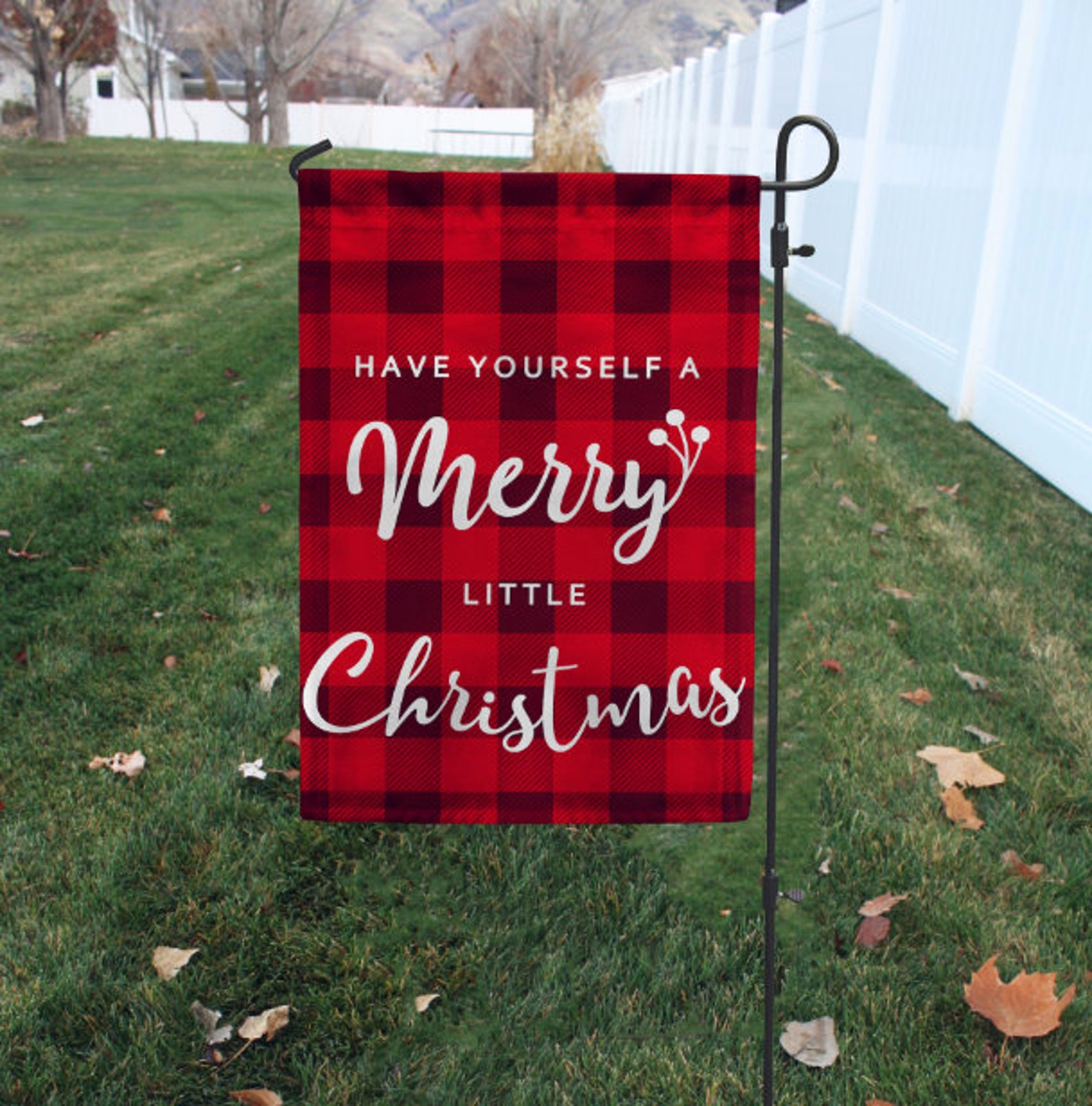Merry Little Christmas Holiday Garden Flag 12.5x18 - Etsy