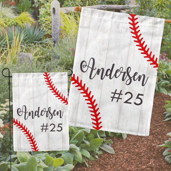 Baseball Garden Flag - Etsy