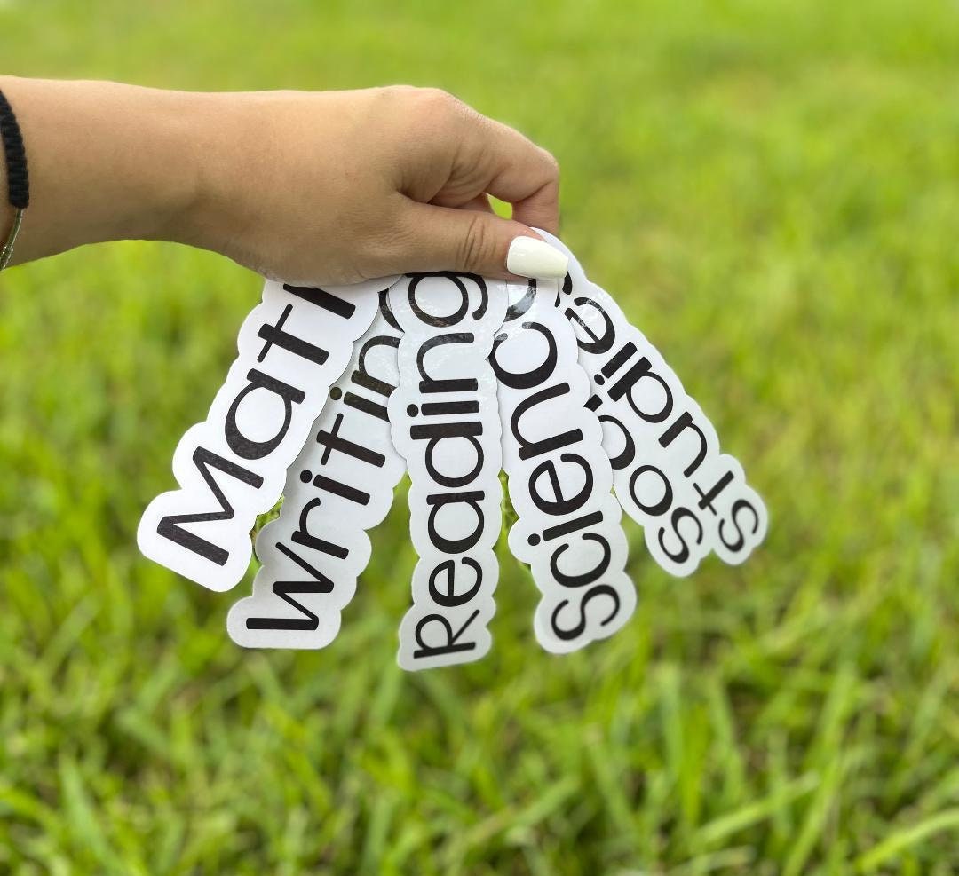 5 Custom 6in Classroom Magnets Set of 5 Dry Erase Board Magnetic Words ...