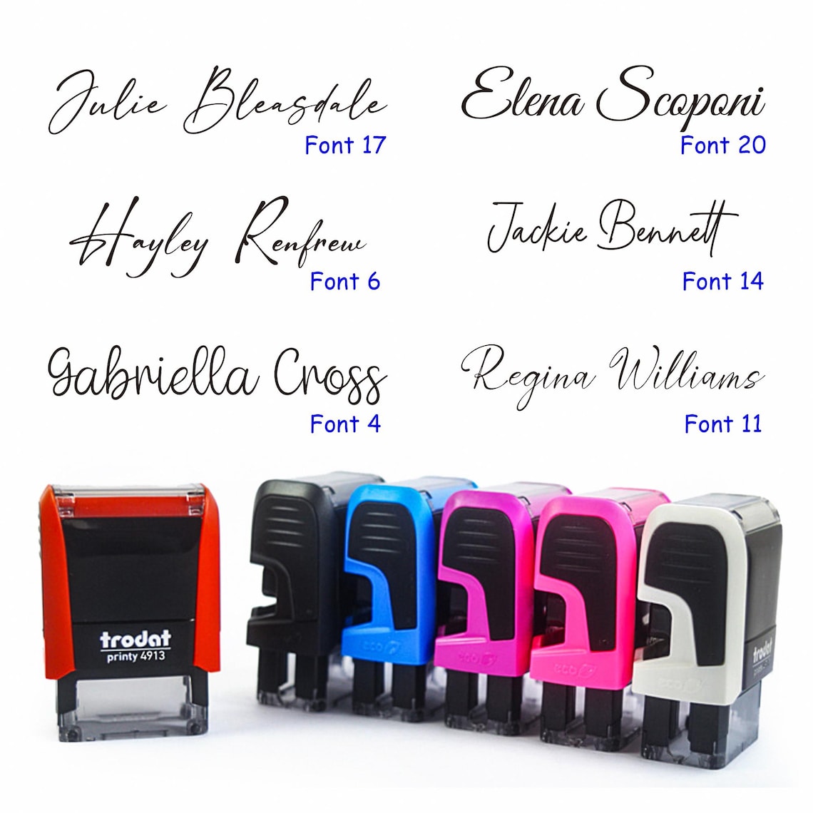 Personalized SIGNATURE STAMP, Personalized Name Stamper, Custom Stamp ...