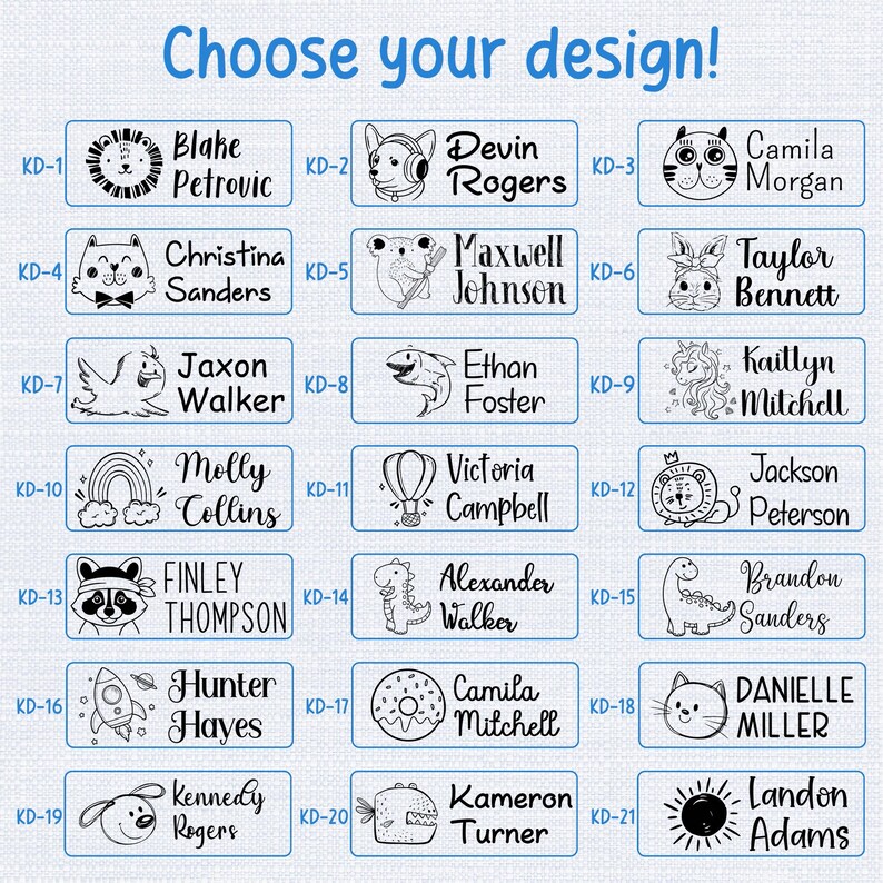 Name Stamp for Clothing | Fabric & Textile Labeling | Ideal for Daycare ...