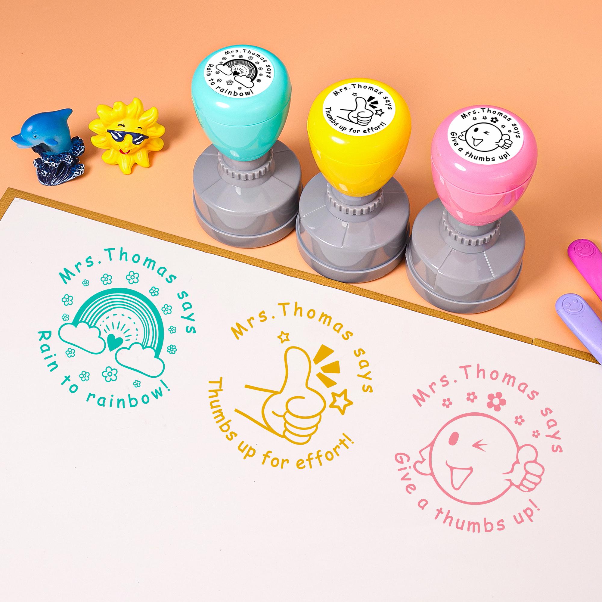 Teacher Grading Stamp, Personalized Teacher Stamp, Feedback Stamp ...