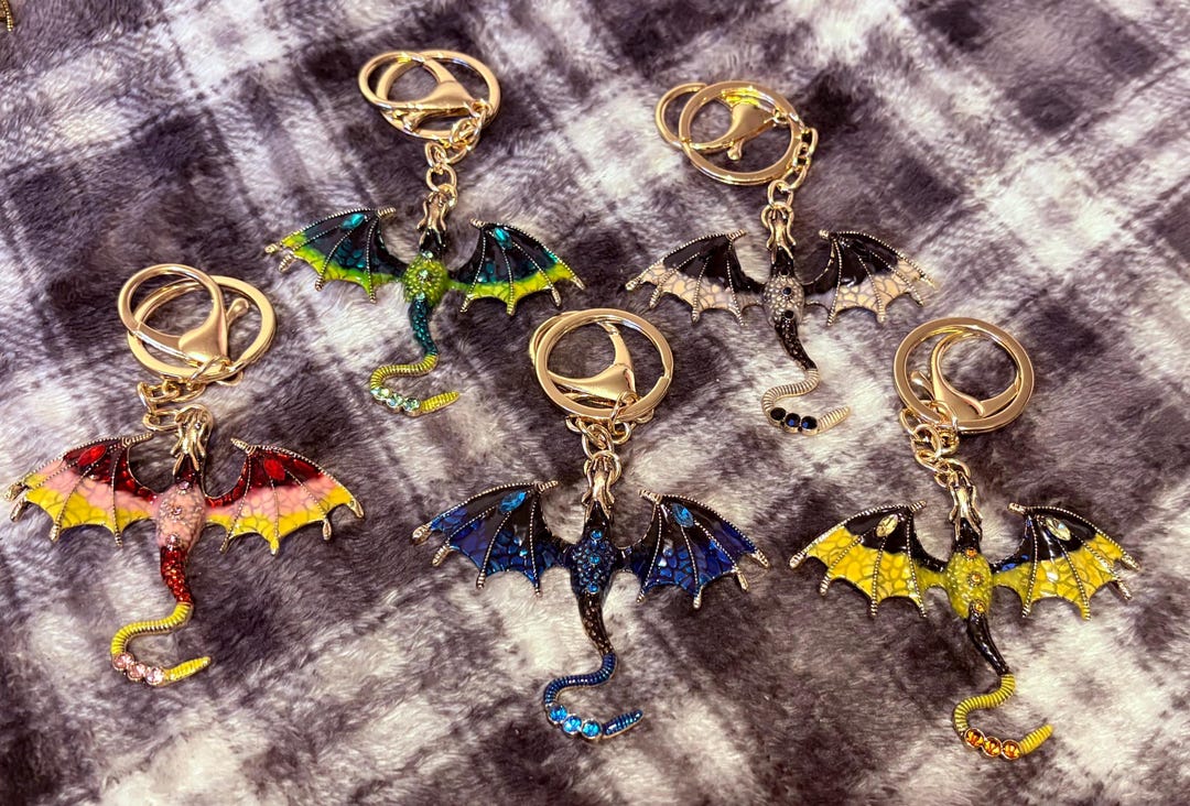 Dragon Keychain - Etsy UK