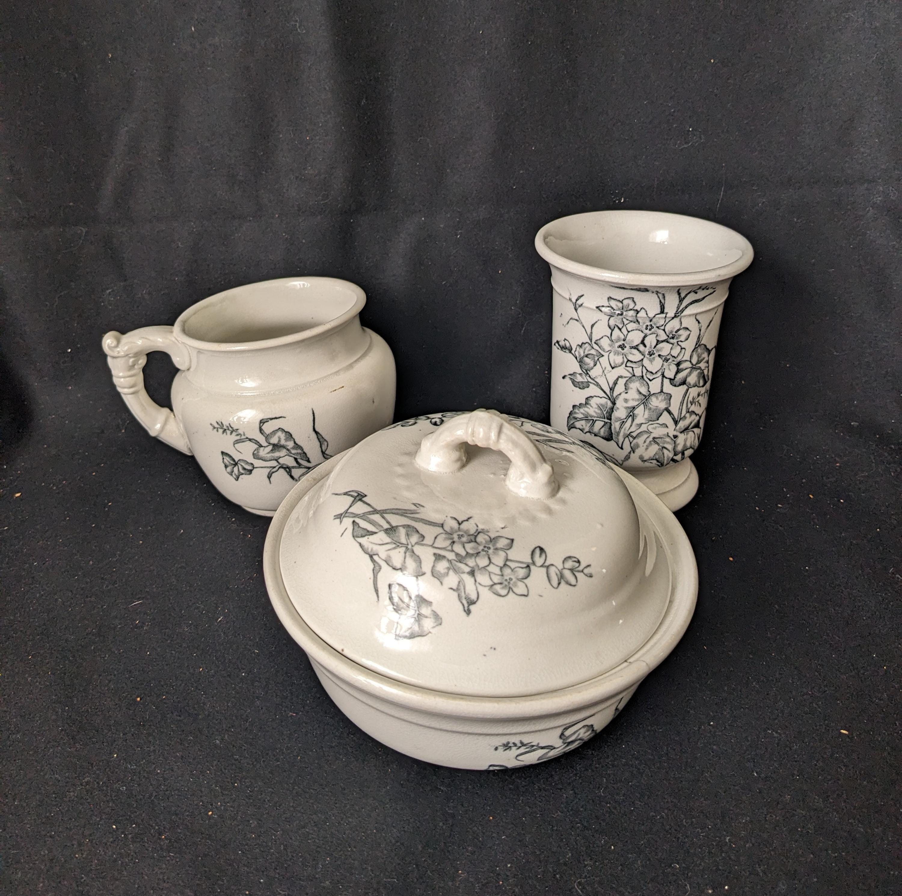 Antique American Edwin Bennett Pottery Chamber Set - Etsy