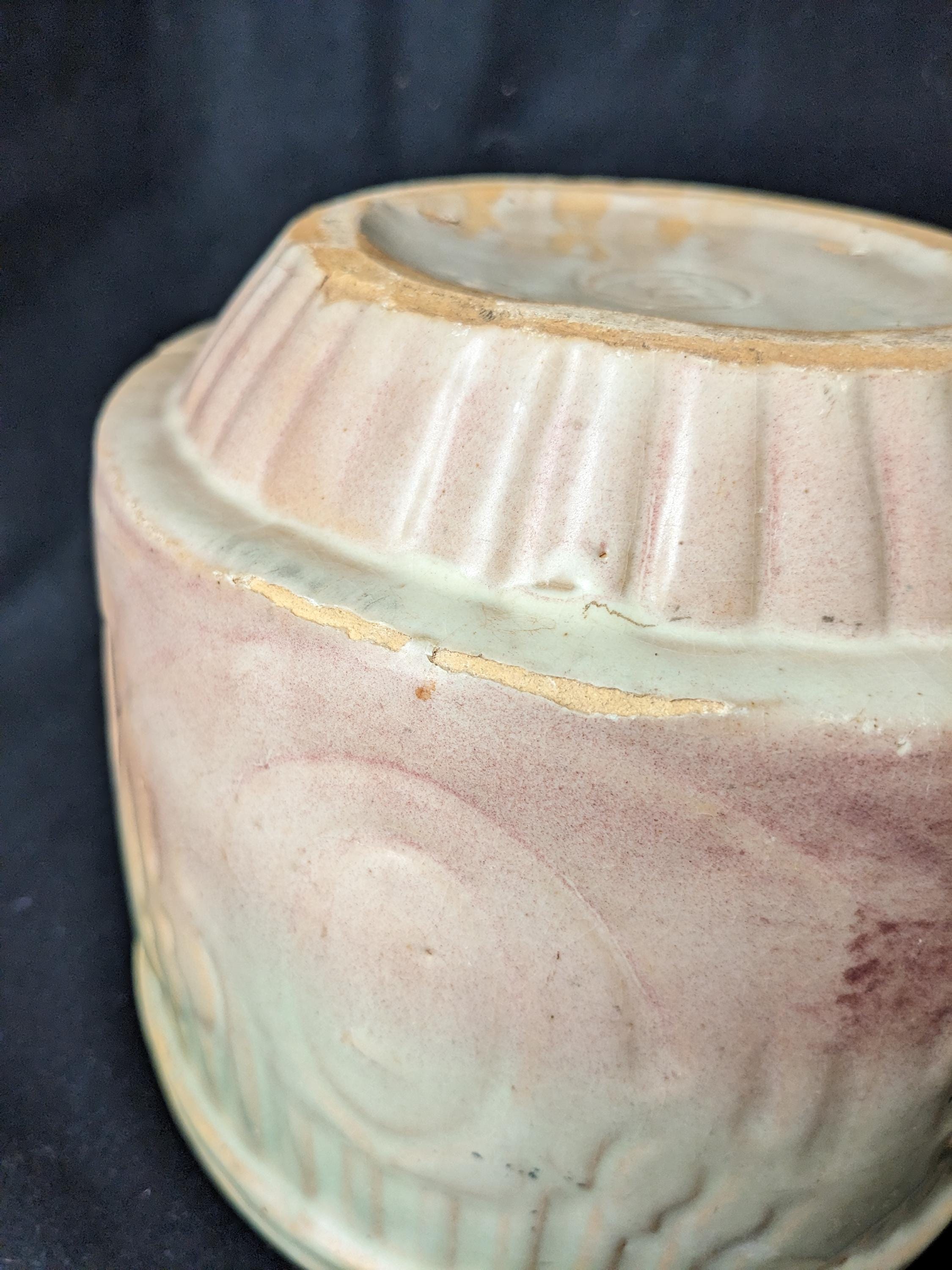 Antique Vintage 1920s Art Deco Mccoy Pottery Two-toned Pink and Green ...