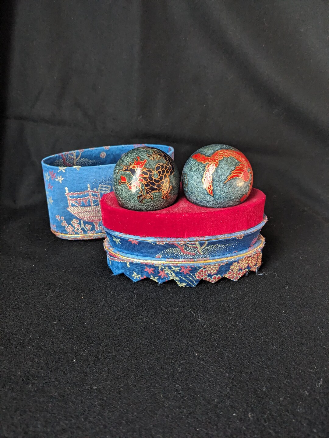 Vintage 1980s Chinese Shouxing Baoding Iron Enamel Cloisonné Balls - Etsy