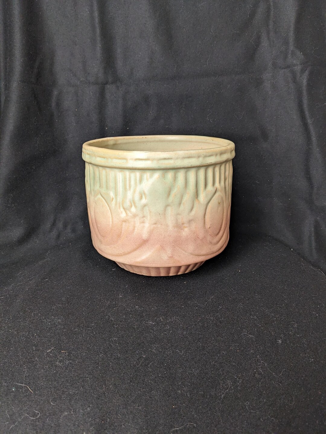 Antique Vintage 1920s Art Deco Mccoy Pottery Two-toned Pink and Green ...