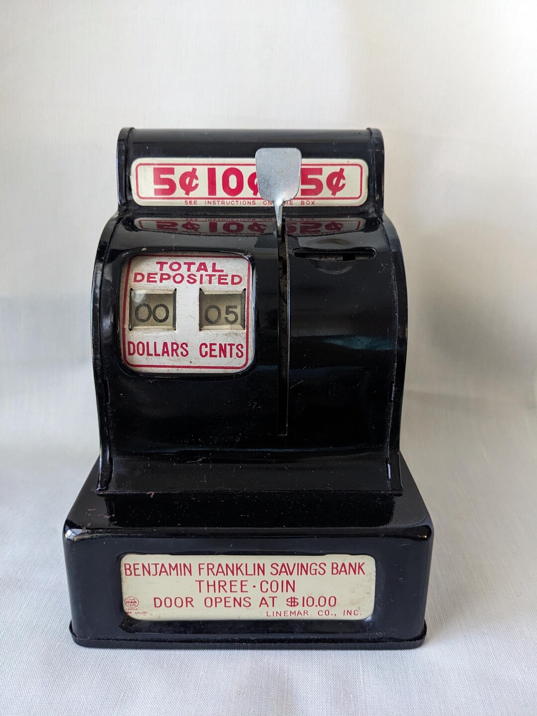 Vintage 1940s Benjamin Franklin Cash Register Toy Bank - Etsy