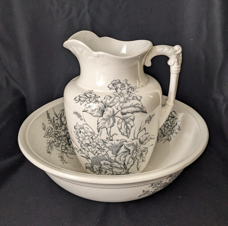 Antique American Edwin Bennett Pottery Chamber Set - Etsy