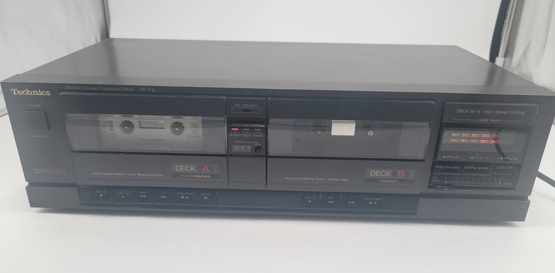 Technics Stereo Double Cassette Deck RS-T18 - Etsy