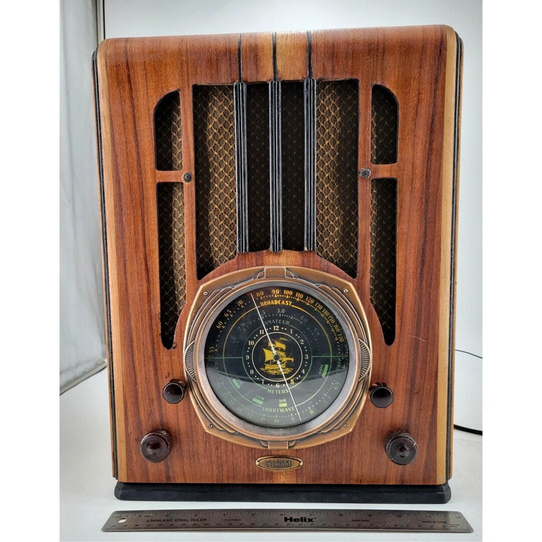 Knight A-9811 Farm Radio Barn Find - Dead 50 Years AM WORKS RARE Allied ...