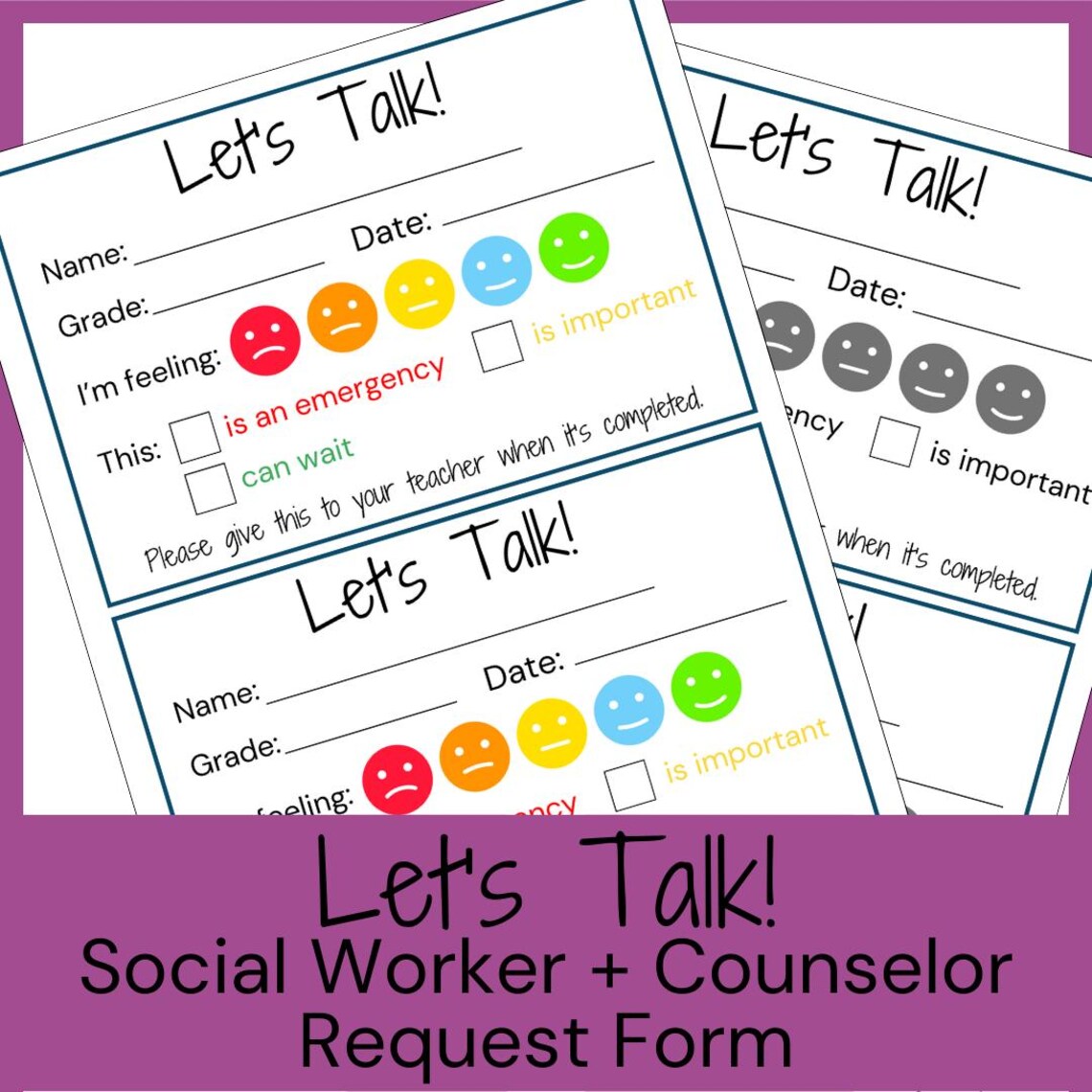 Let's Talk! | Meeting Request Form | PDF + Digital + Google Form ...