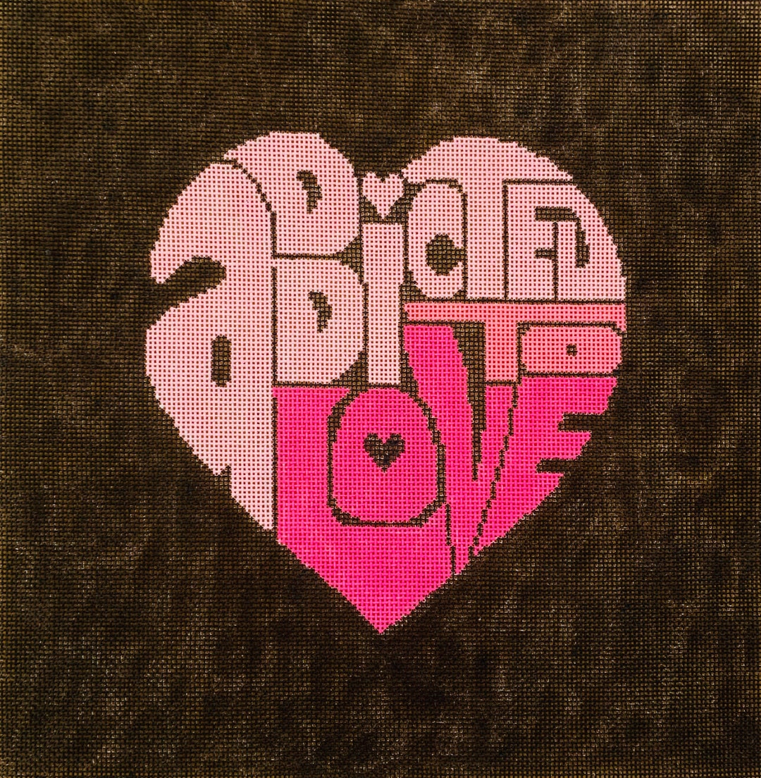 Addicted to Love- Hand Painted Needlepoint Canvas - Etsy