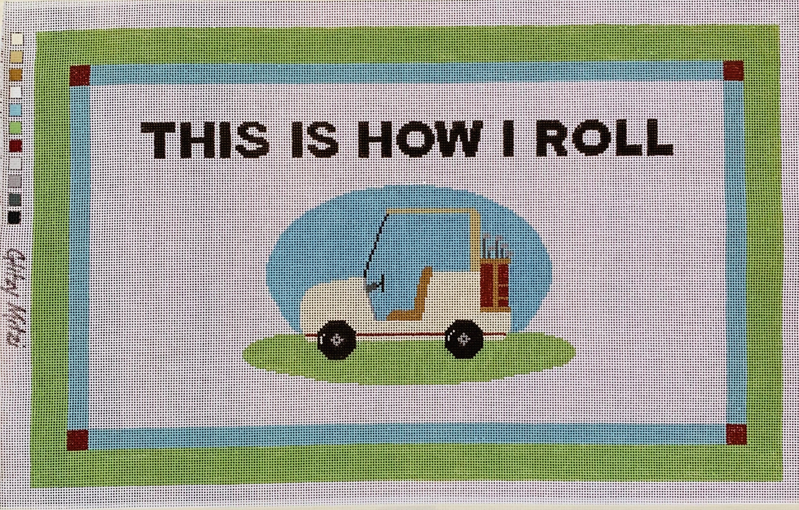 This is How I Roll- Hand Painted Needlepoint Canvas - Etsy