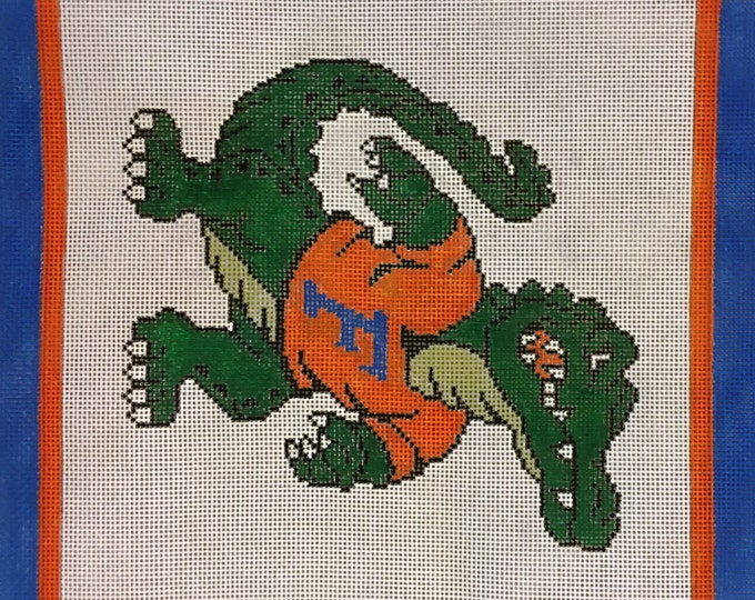 Florida Gators Mascot- Hand Painted Needlepoint Canvas - Etsy