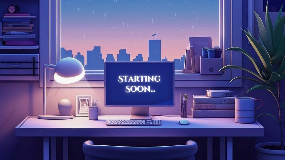 Lofi Starting Soon Screen - Etsy